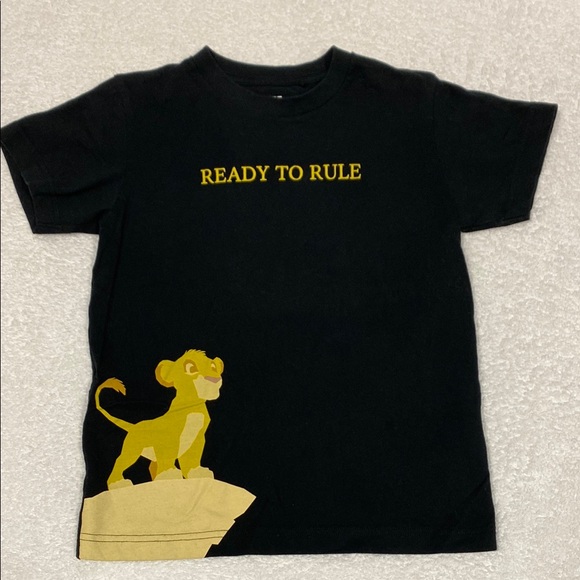 Disney | Shirts & Tops | Ut Uniqlo Disney Black Tshirt With Lion King ...